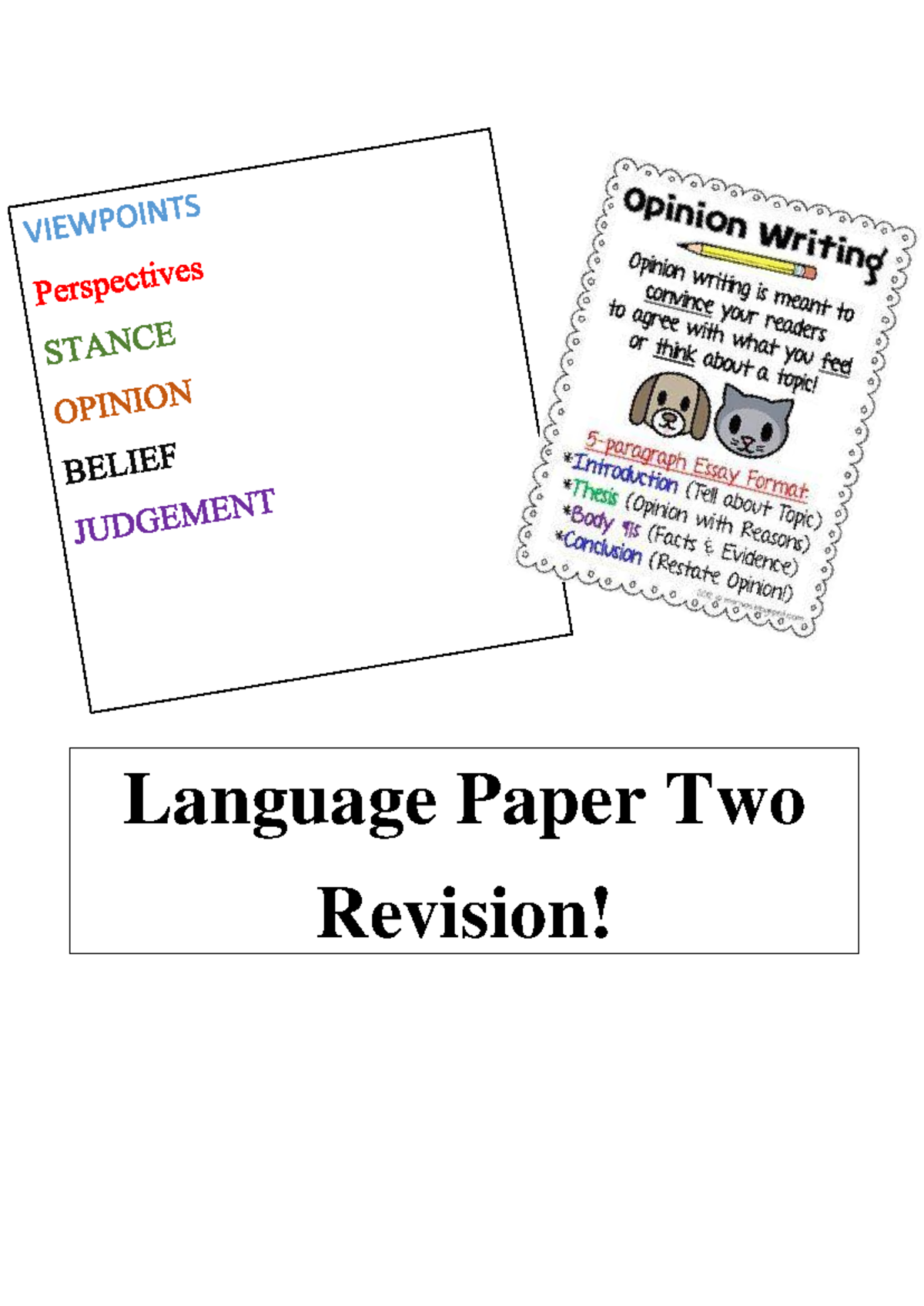 ENG Language Paper 2 Revision: Key Strategies & Sample Responses - Studocu