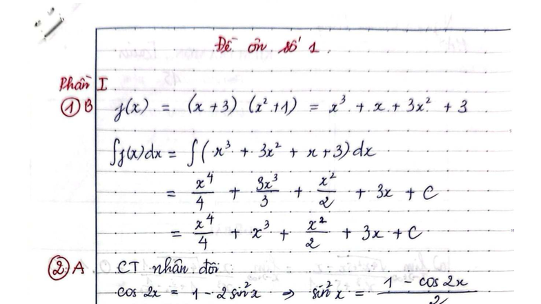 Calculus Exam Notes - MATH 101 - Integration and Functions - Studocu