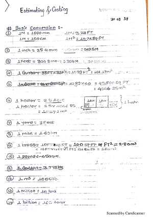 Detailed Notes in estimation - Estimating, Costing and Valuation ...