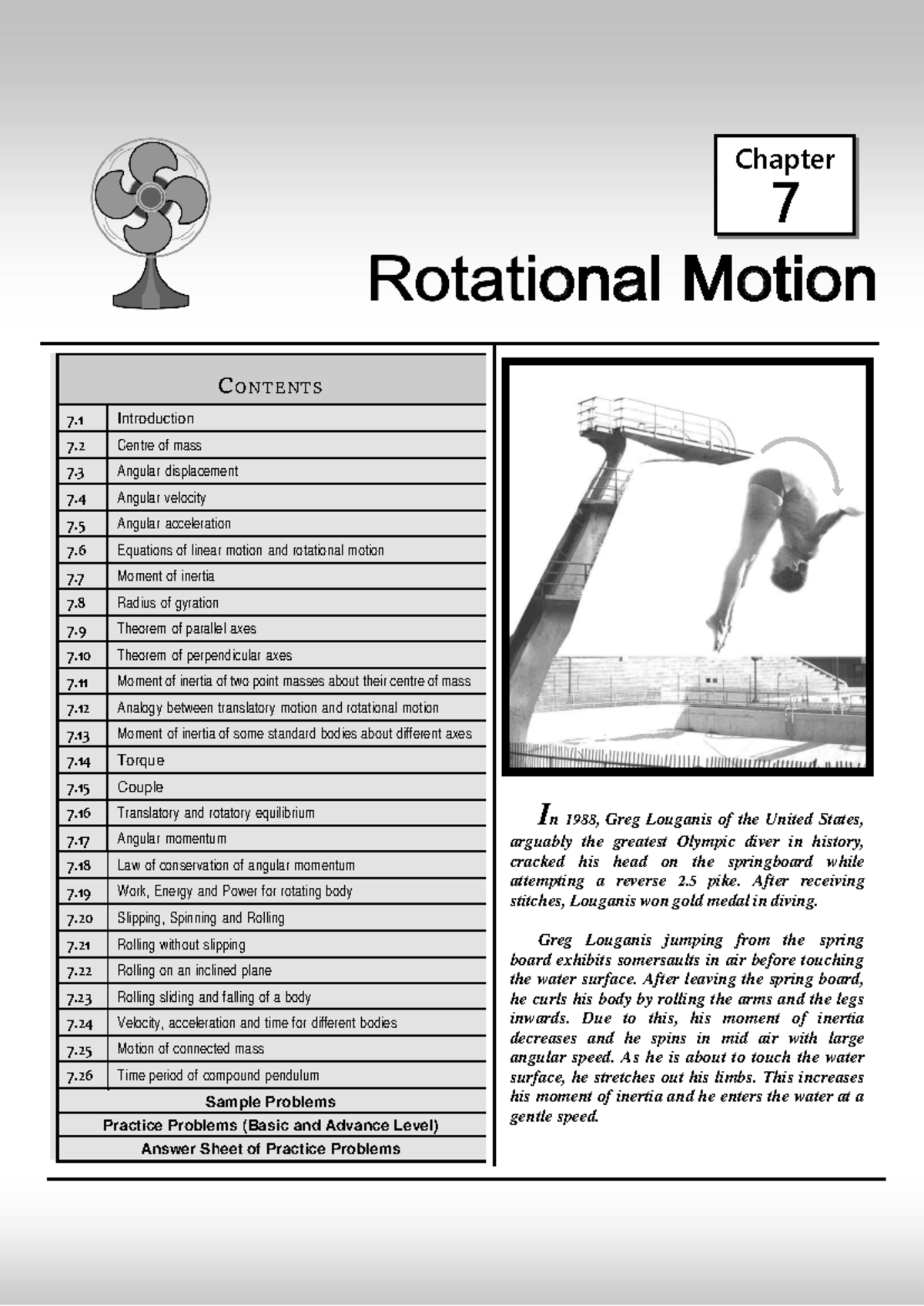 Chapter 7: Rotation Motion - Concepts and Sample Problems - Studocu