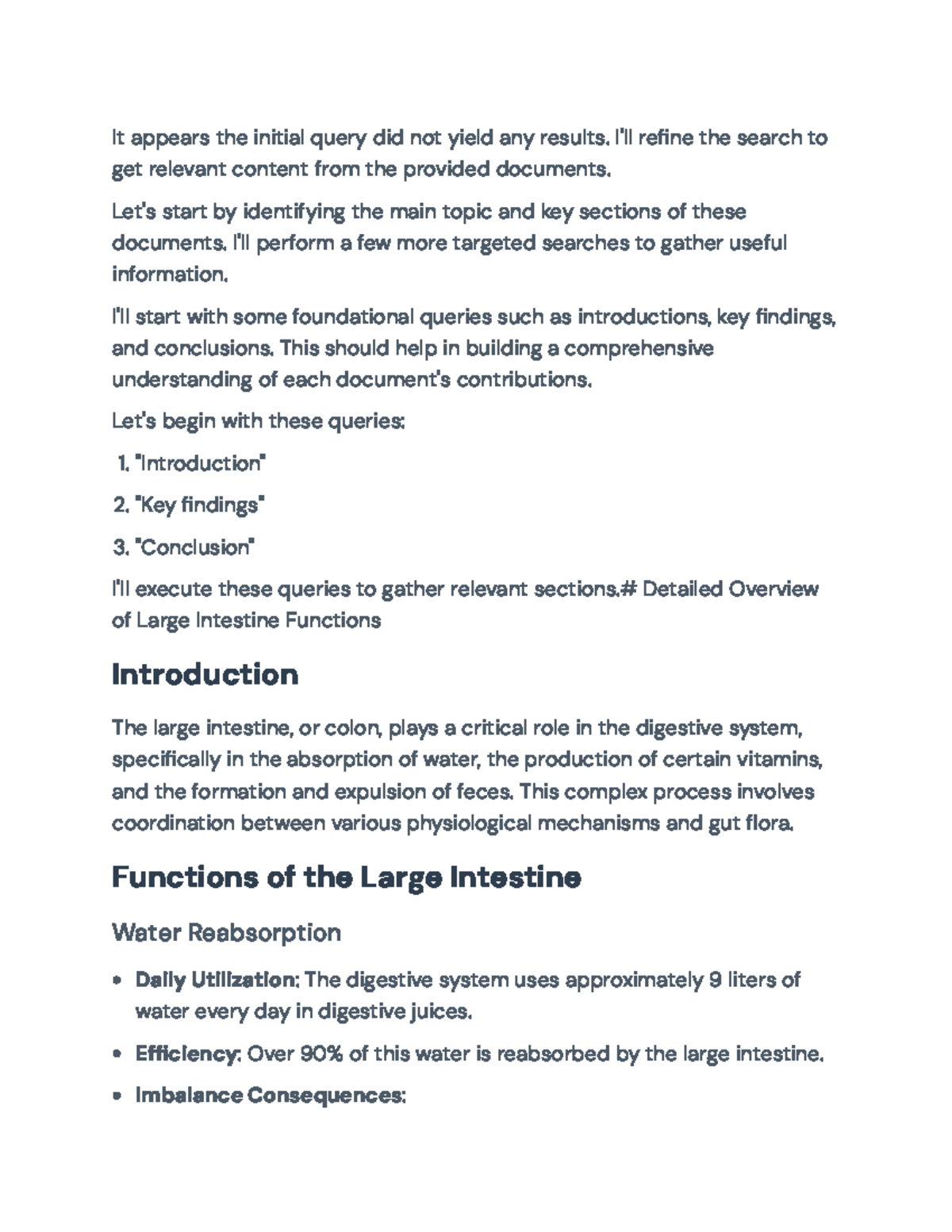 Functions and Disorders of the Large Intestine: A Detailed Overview ...