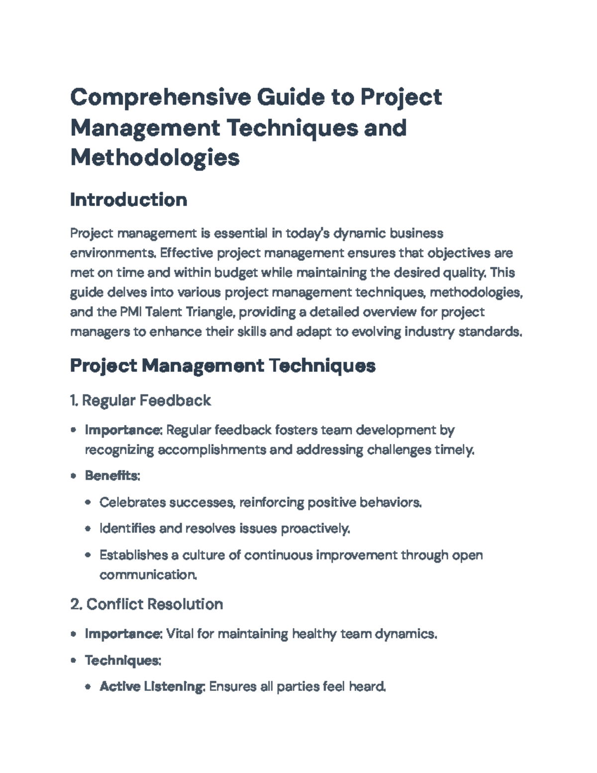 Project Management Techniques and Methodologies Overview: A Guide ...