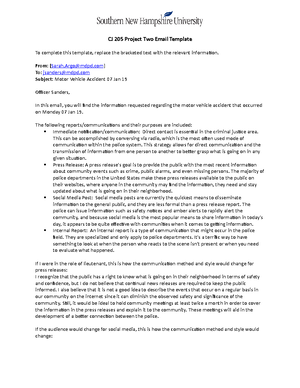 CJ 205 Module 2 Project - see attached - The Watchman style of policing ...