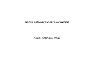 2024-DTE - Dpte paper - THE 2024 DIPLOMA IN TEACHER EDUCATION (DTE ...
