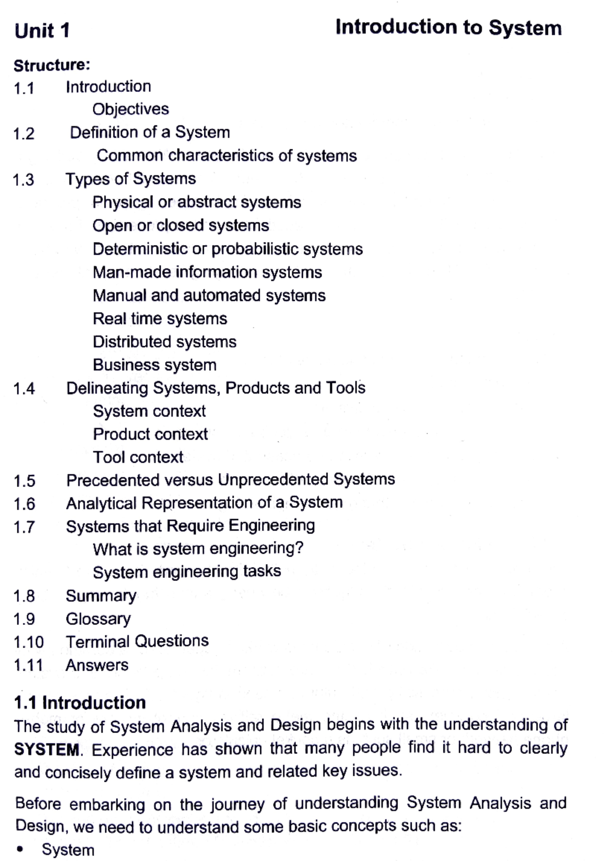 System Analysis and Design - Introduction to System - Design And ...