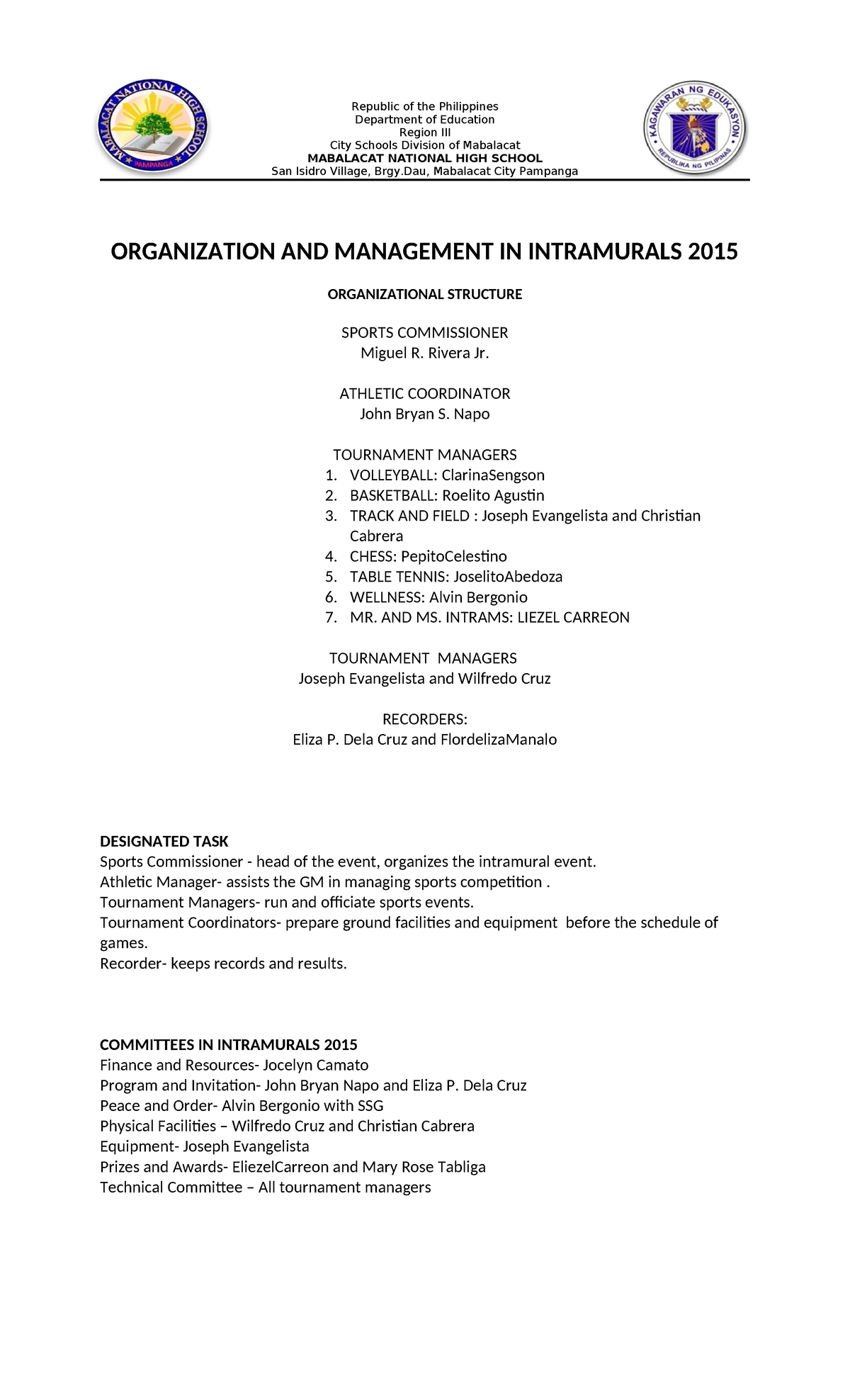 332409823-Intramural Program: Organization, Management & Activities ...