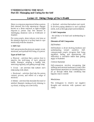 Updated UTS CHAP 1 L3L5 Handouts - UNDERSTANDING THE SELF (handouts ...