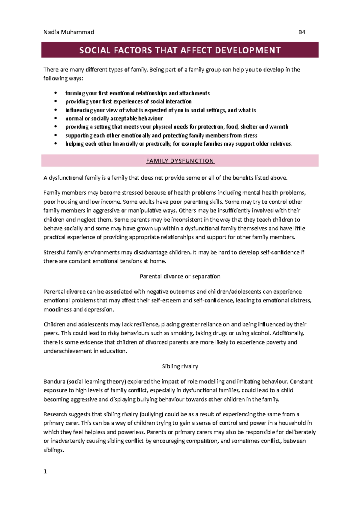 Health and Social Care Unit 1: Key Theories Explained - Studocu