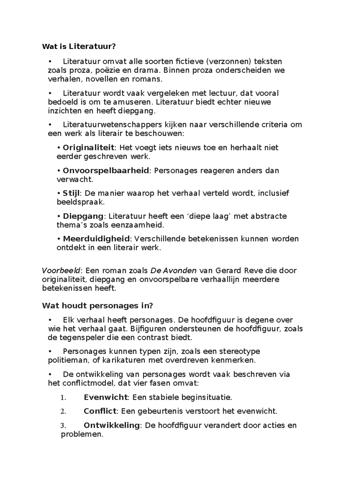 Literatuur Samenvatting en Analyse: Belangrijke Concepten en ...