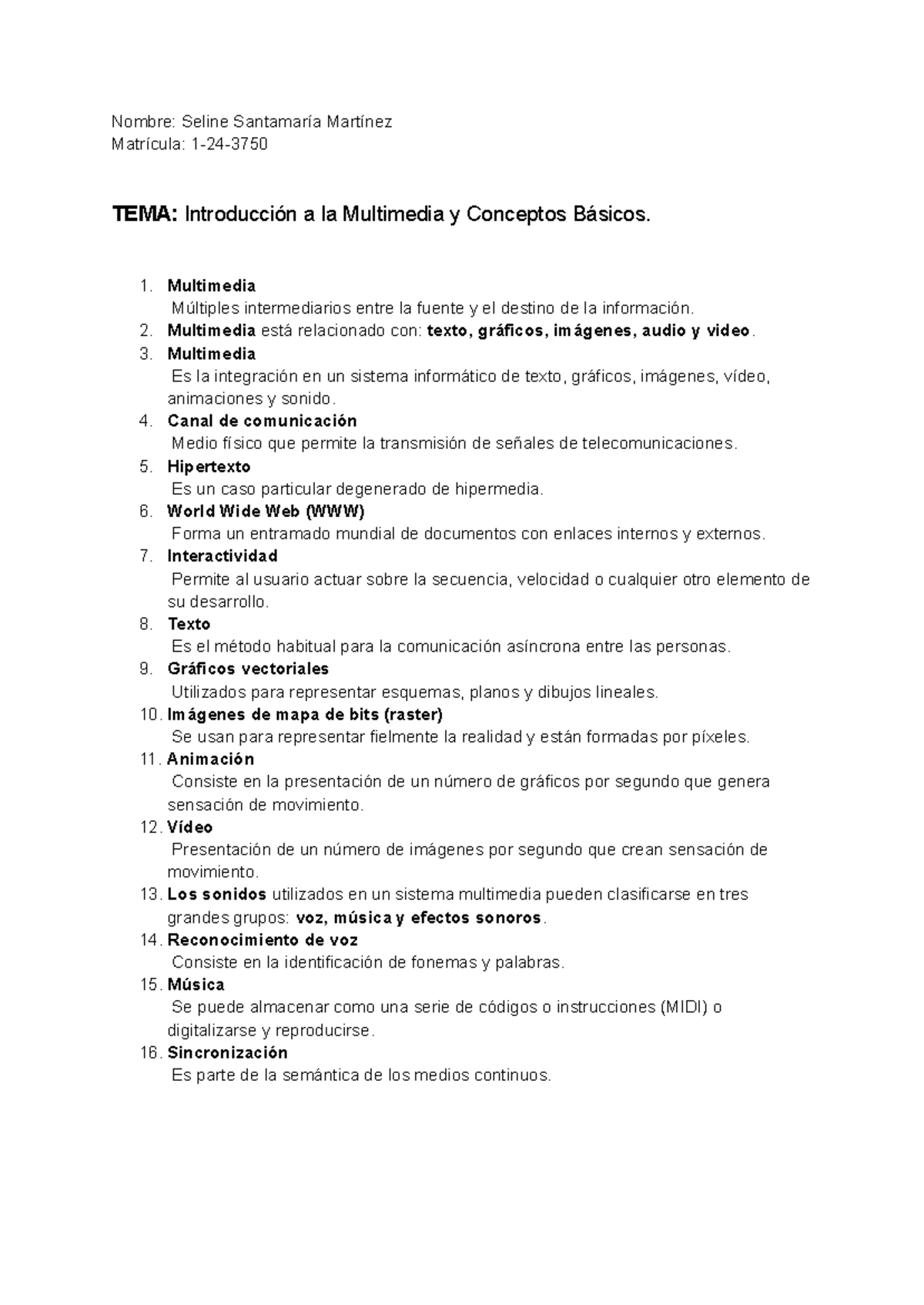 Compu 2 - Introducción a la Multimedia y Conceptos Básicos - Studocu
