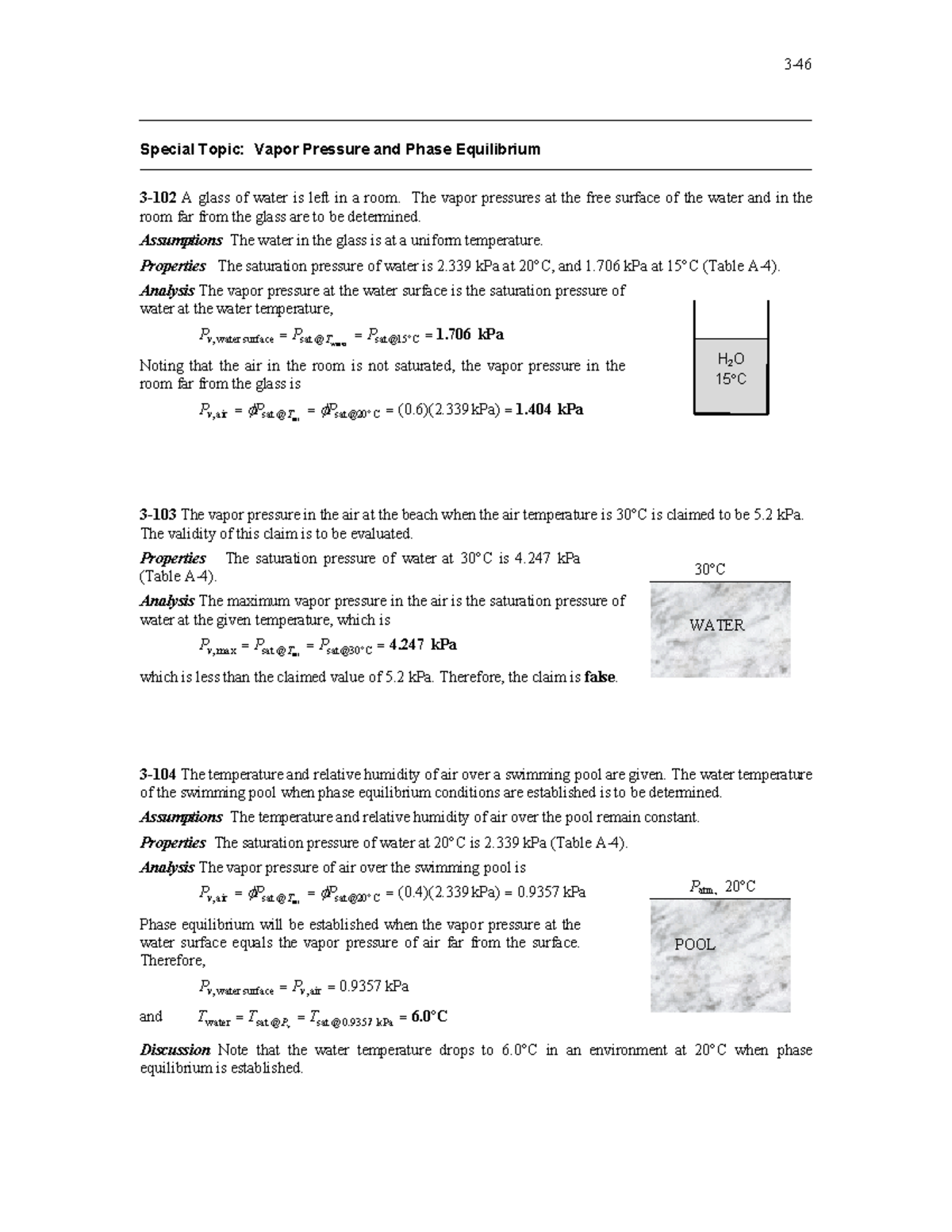 Thermo. Practice Problems: Vapor Pressure & Phase Equilibrium Analysis ...