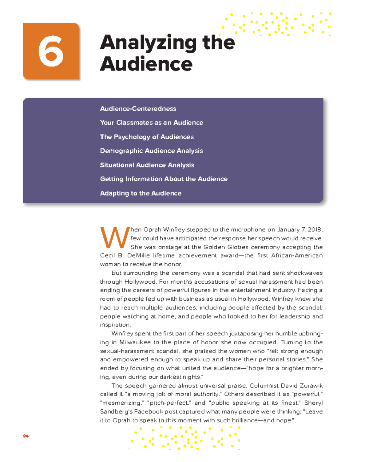 Chapter 6: Analyzing the Audience - Understanding Your Classmates as an ...
