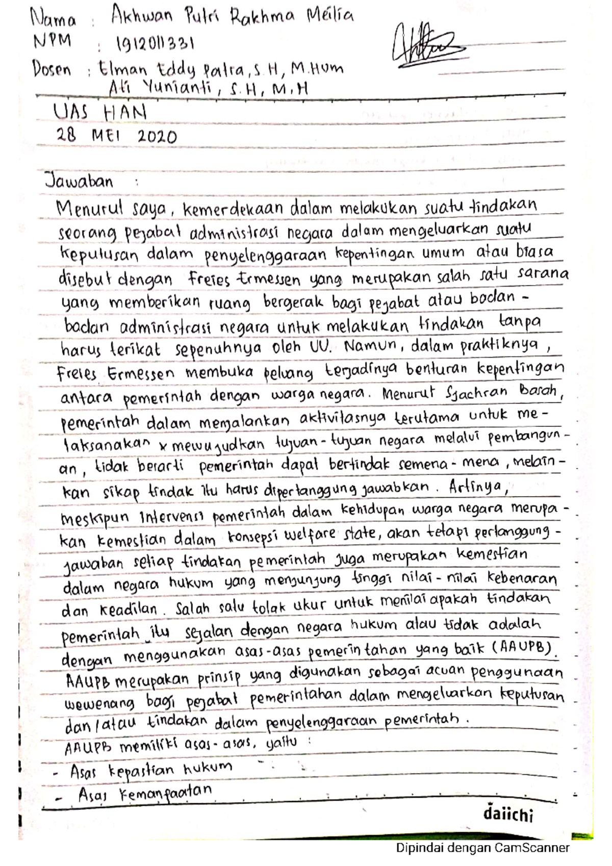 Hukum Administrasi Negara - Civil law - Studocu