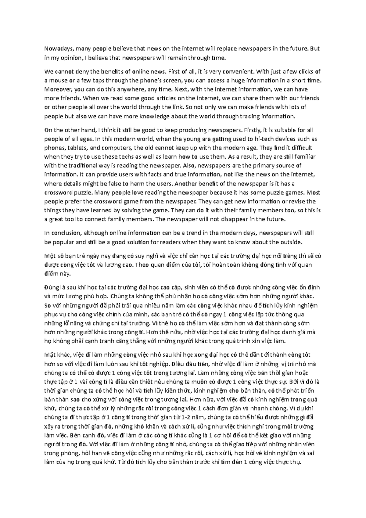 Writing - 1. Develop web pages using HTML, JavaScript and CSS. 2. Demonstrate an understanding ...