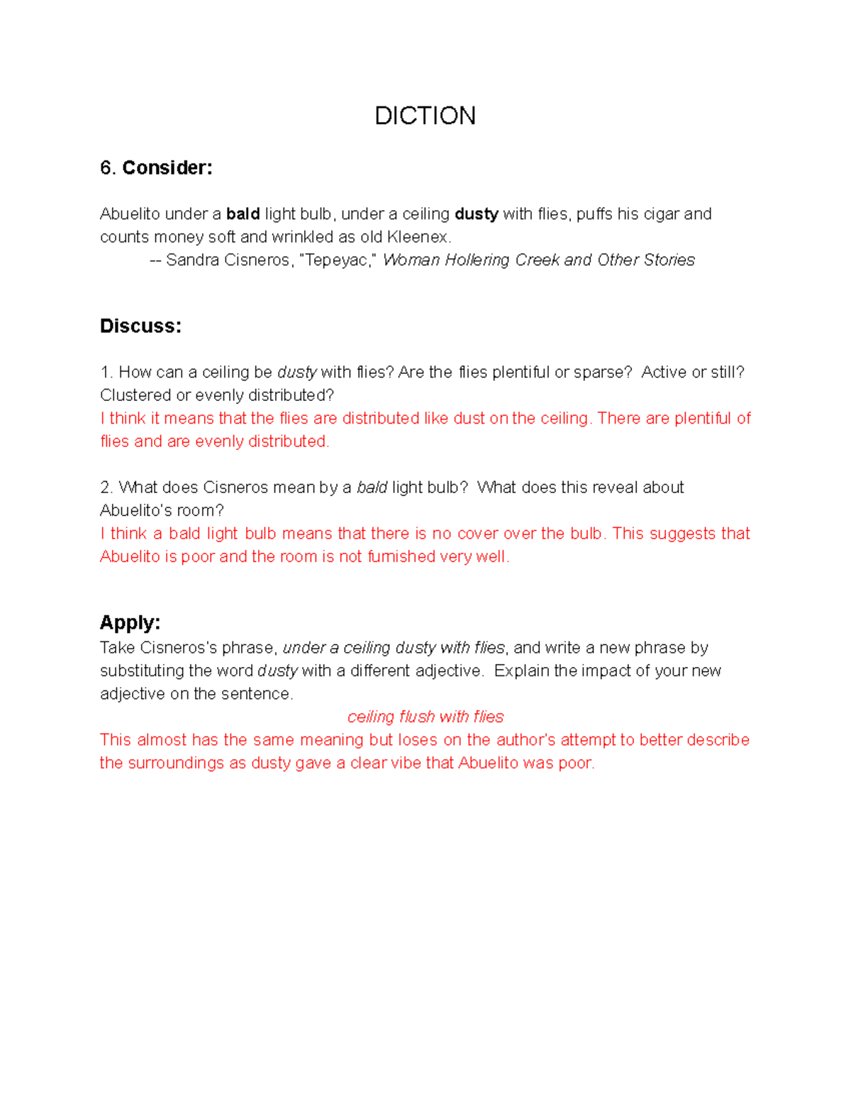 Diction Analysis and Voice Lessons - Nancy Dean - Studocu