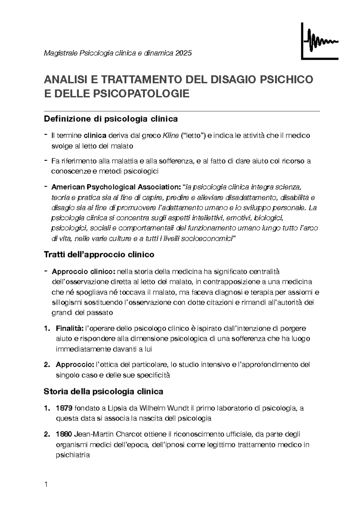 Psicologia Clinica e Dinamica 2025: Analisi e Trattamento del Disagio ...