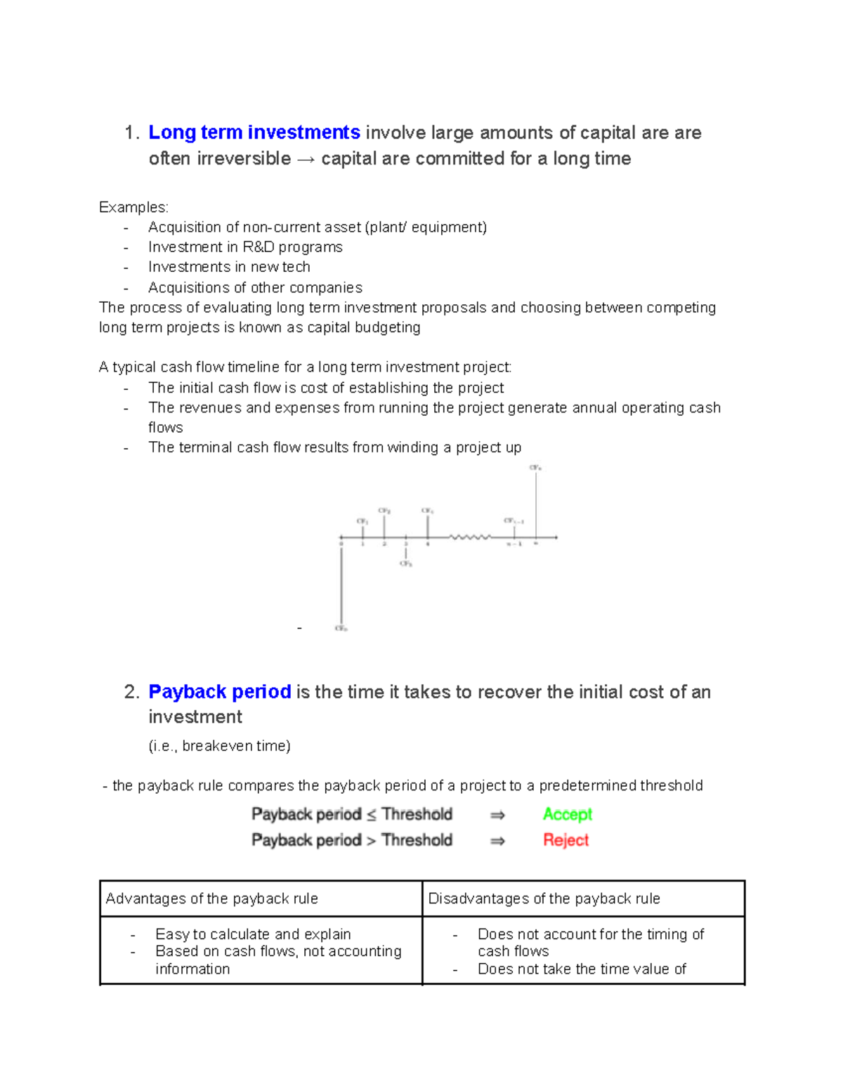 L2. Capital Budgeting: Valuing Long-Term Investments and Projects - Studocu