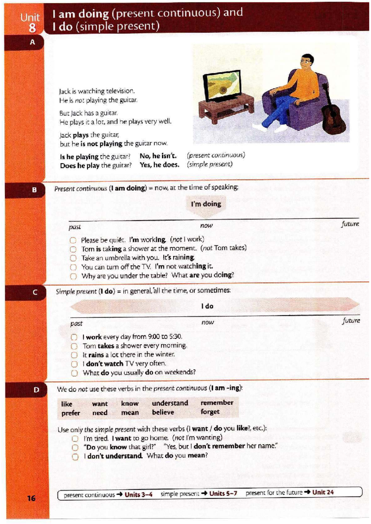 Unit I: Present Continuous vs. Simple Present (Course Code: ESL101 ...
