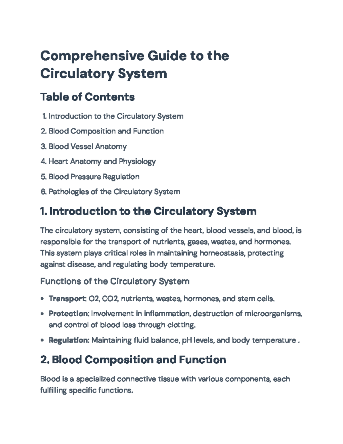 Understanding the Circulatory System: Anatomy, Physiology & Pathologies ...