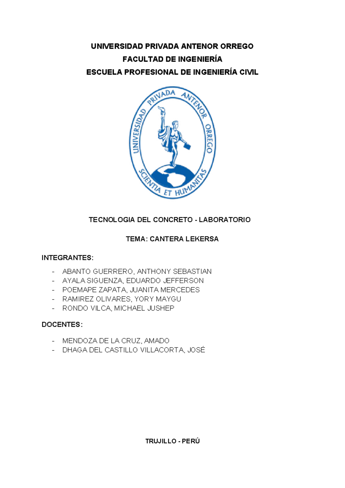 Informe 1 Tecnoco: Visita a la Cantera Lekersa y Procesos de Concreto ...