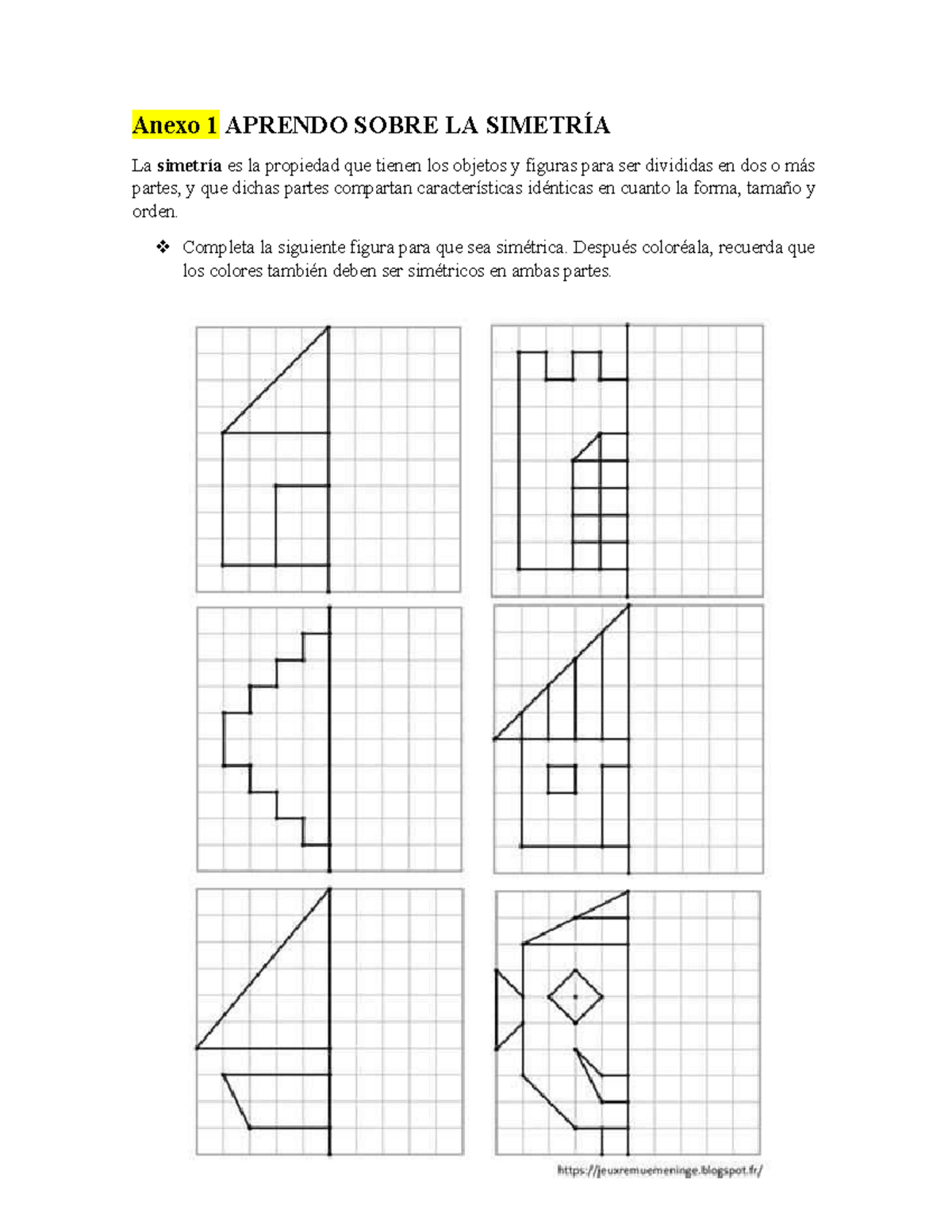 Anexos Rubi: Aprendiendo sobre Simetría y Círculos - Studocu