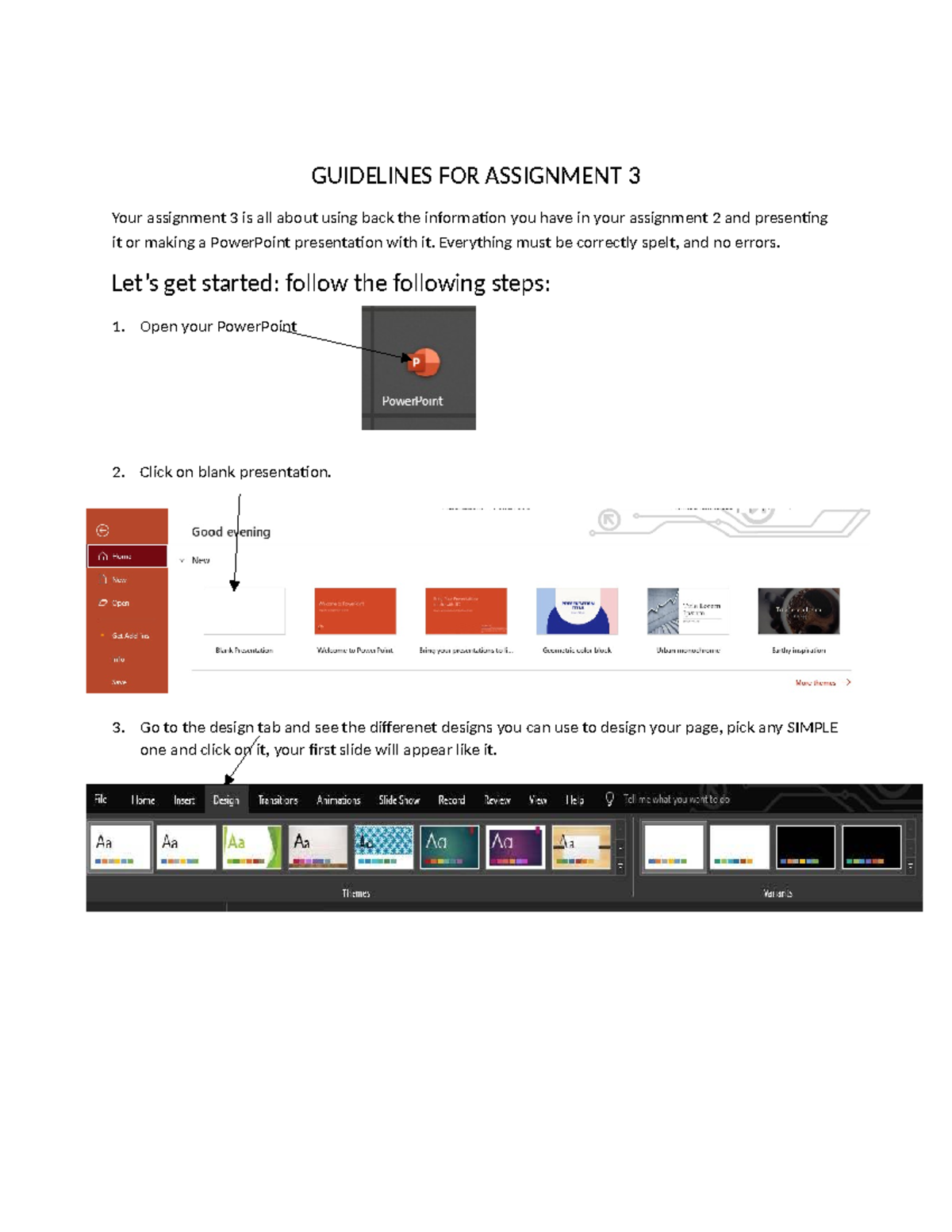 Assignment 3 Guidelines: Creating Your PowerPoint Presentation - Studocu