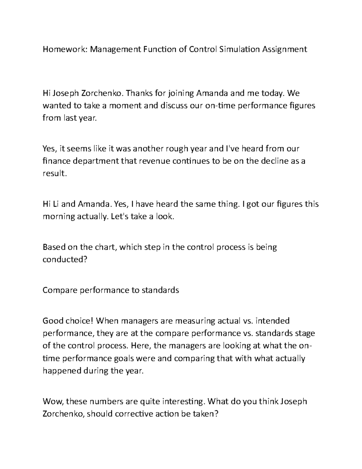 Homework Management Function of Control Simulation Assignment - Thanks ...