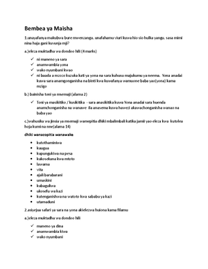 Bembea Ya Maisha Mwongozo - Bembea Ya Maisha Mwongozo MWONGOZO WA ...