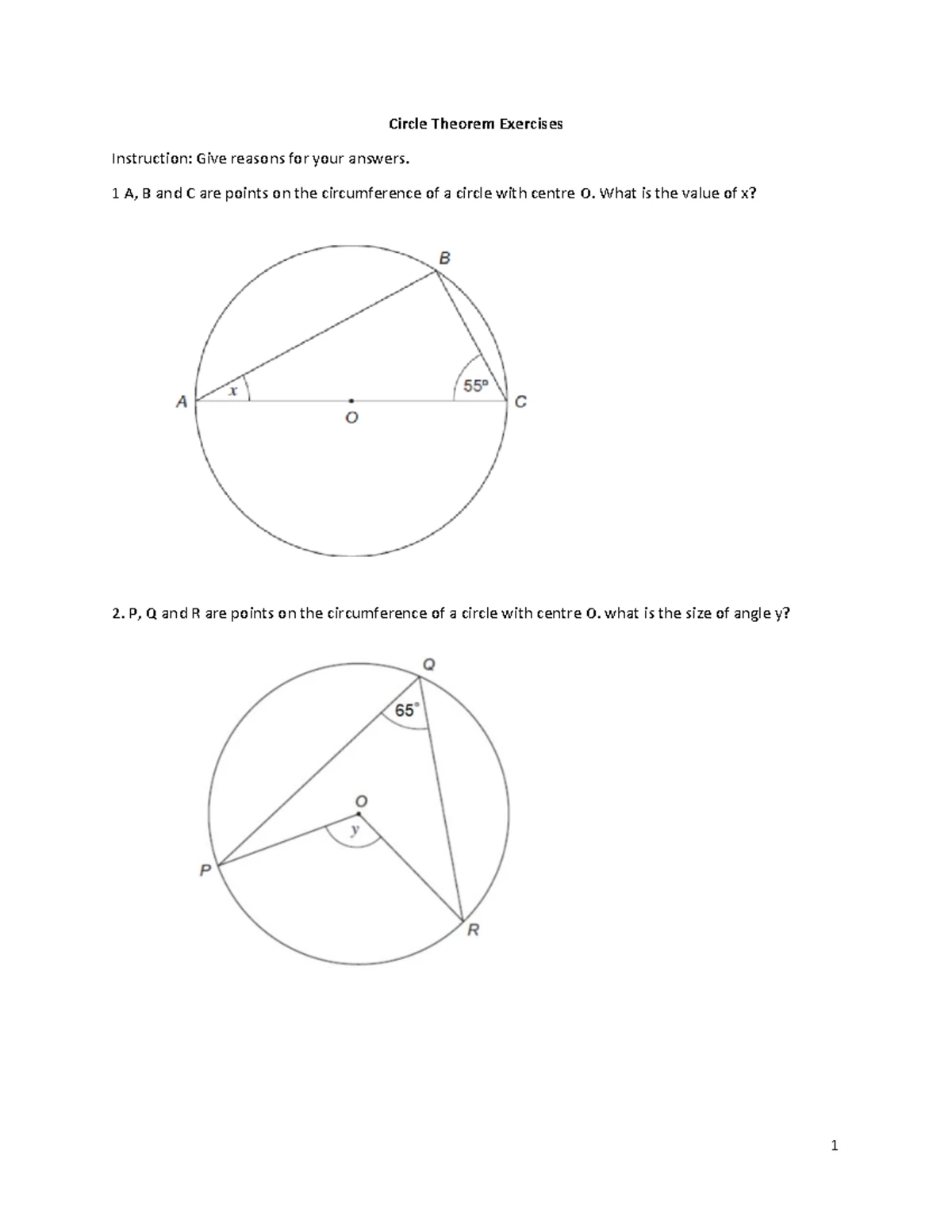 CAPS Grade 12 Acceptable Reasons in Euclidean Geometry - Studocu