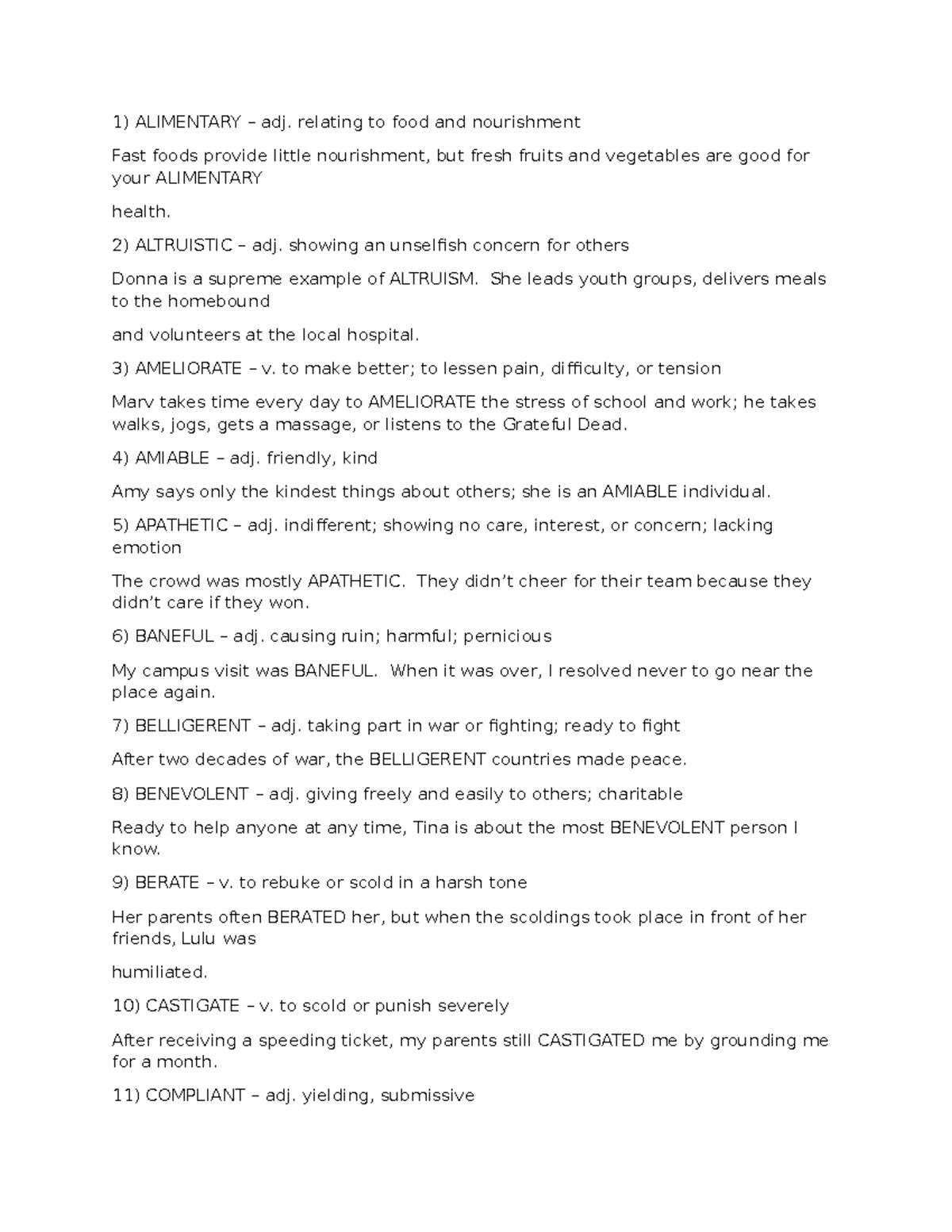 AICE Language Vocabulary Study Guide: Key Terms and Definitions - Studocu