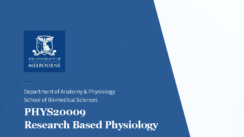 PHYS2000 Final Assignment Guide: Research-Based Physiology - Studocu