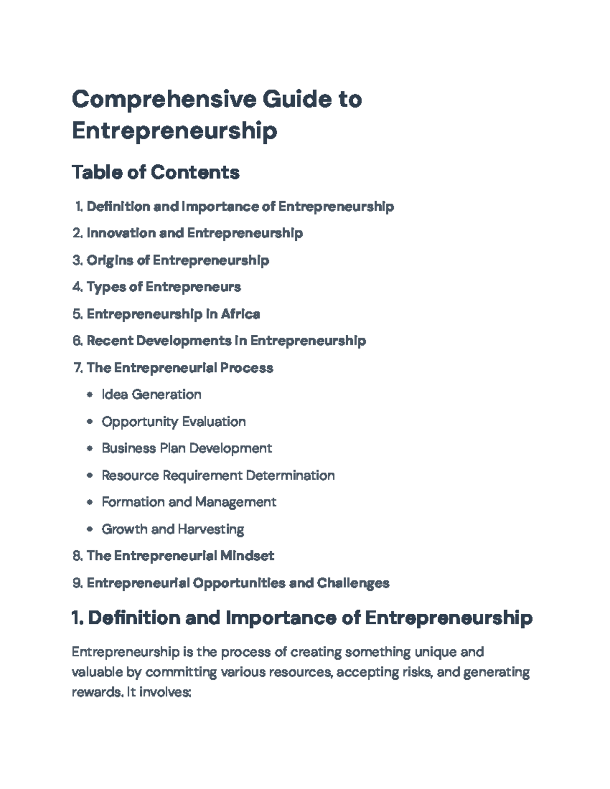 Comprehensive Guide to Entrep. (ENTR 101): Definitions, Types & Trends ...