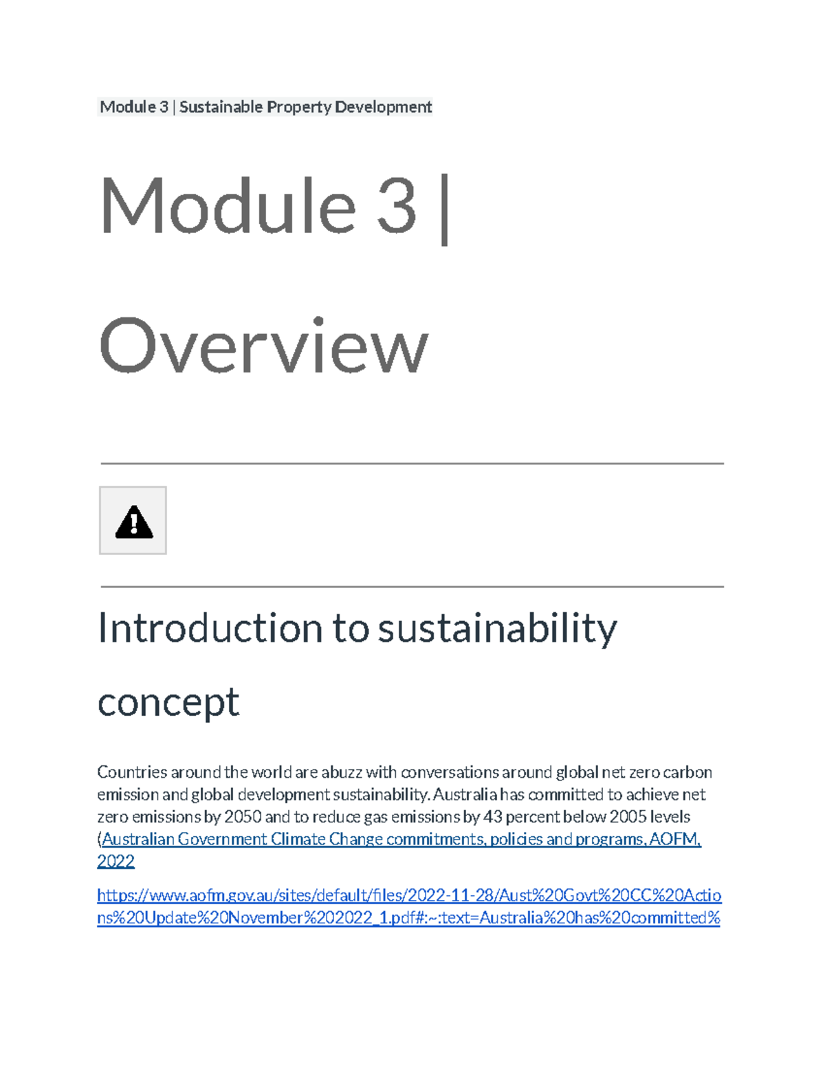 Module 3: Sustainable Property Development Overview and Key Concepts ...