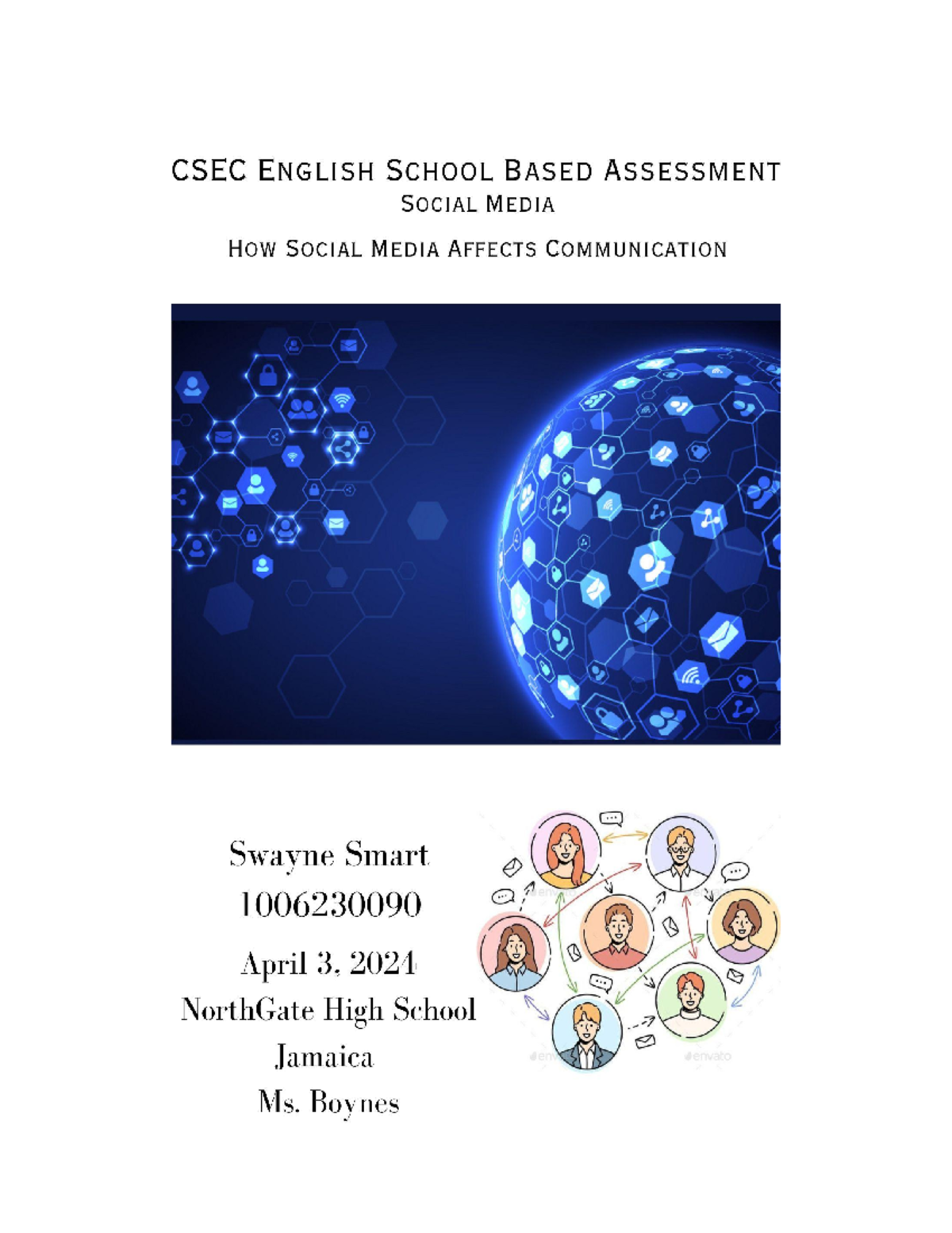 CSEC English School Based Assessment - Reflection 2 Artifact 1 employs ...