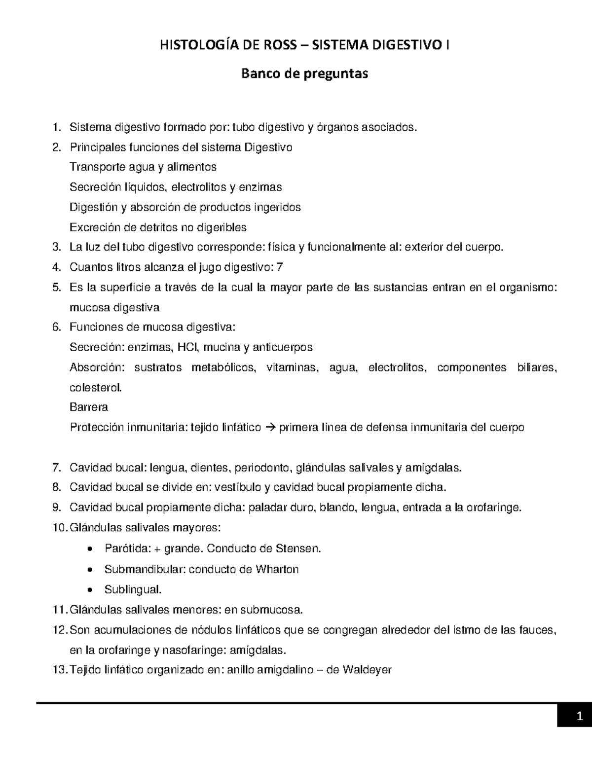 Histología Sistema digestivo examen de practica - Warning: TT: undefined function: 32 HISTOLOGÍA ...
