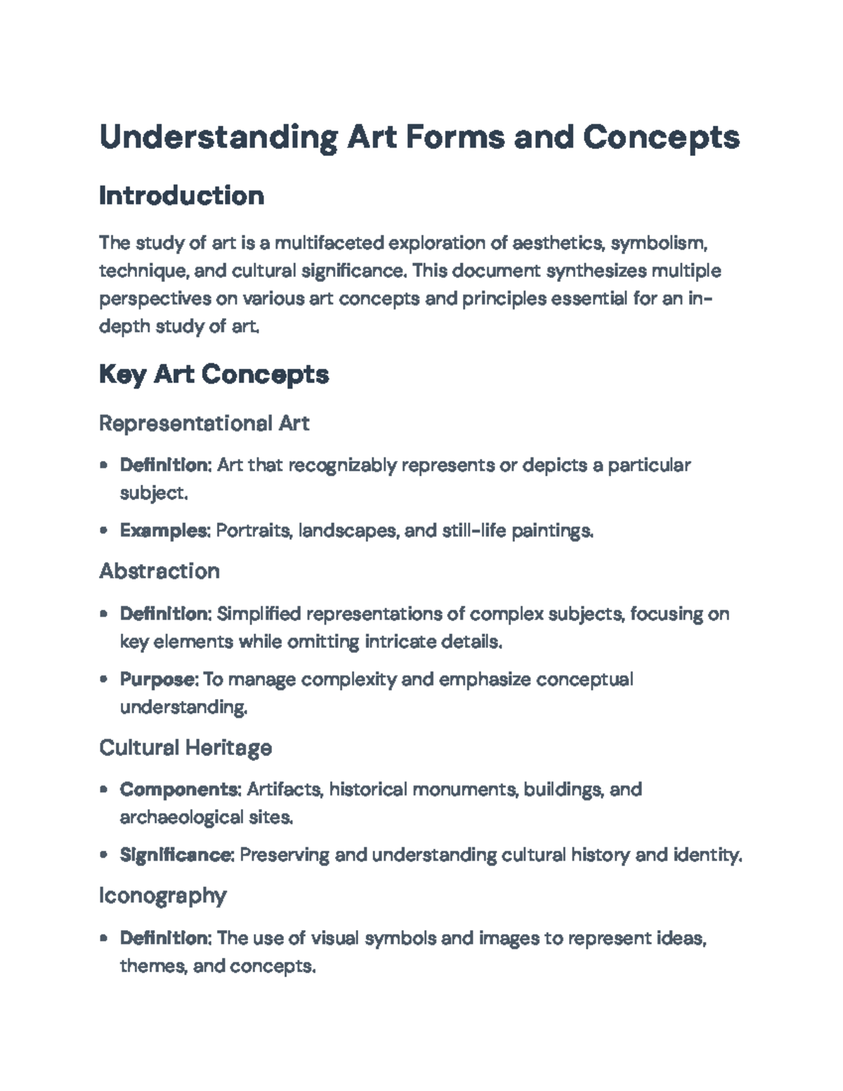 Exploring Art Forms and Concepts: A Comprehensive Overview ...