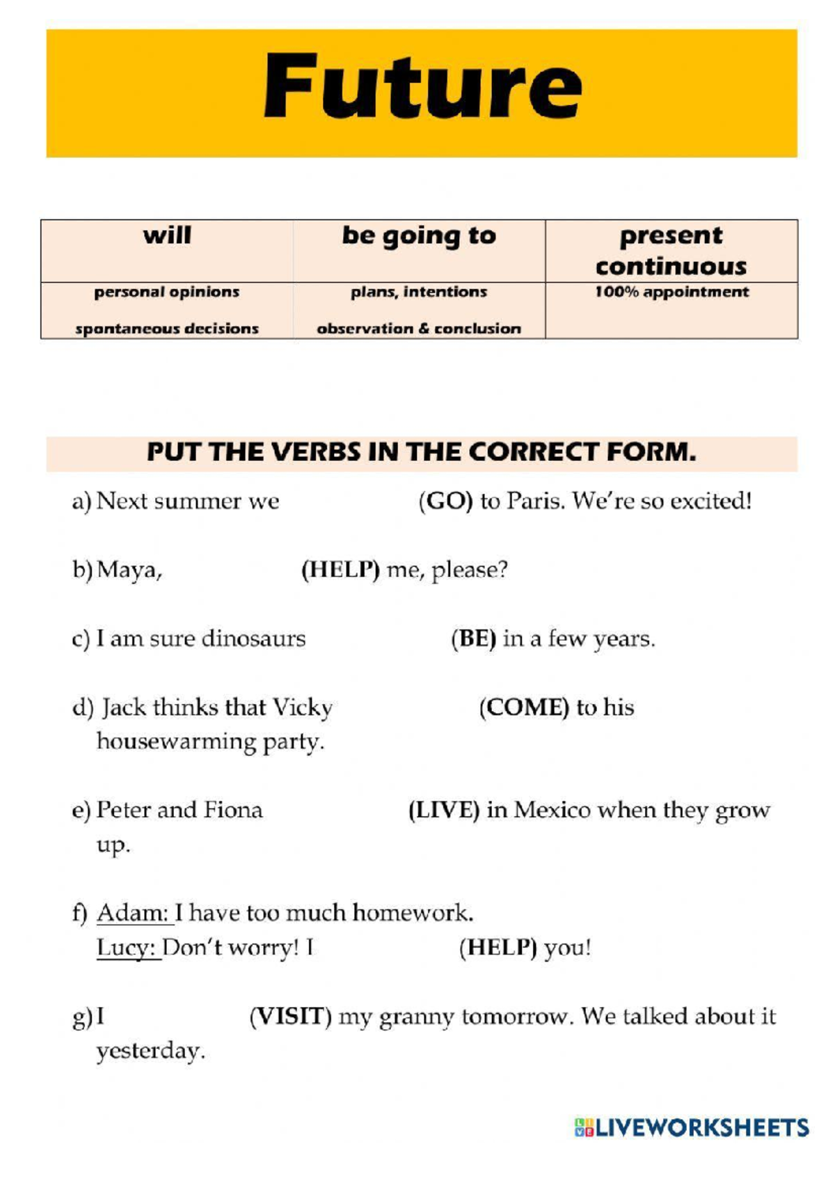 B1+ Future Tense: Plans, Intentions, and Decisions - Unit 78 - Studocu
