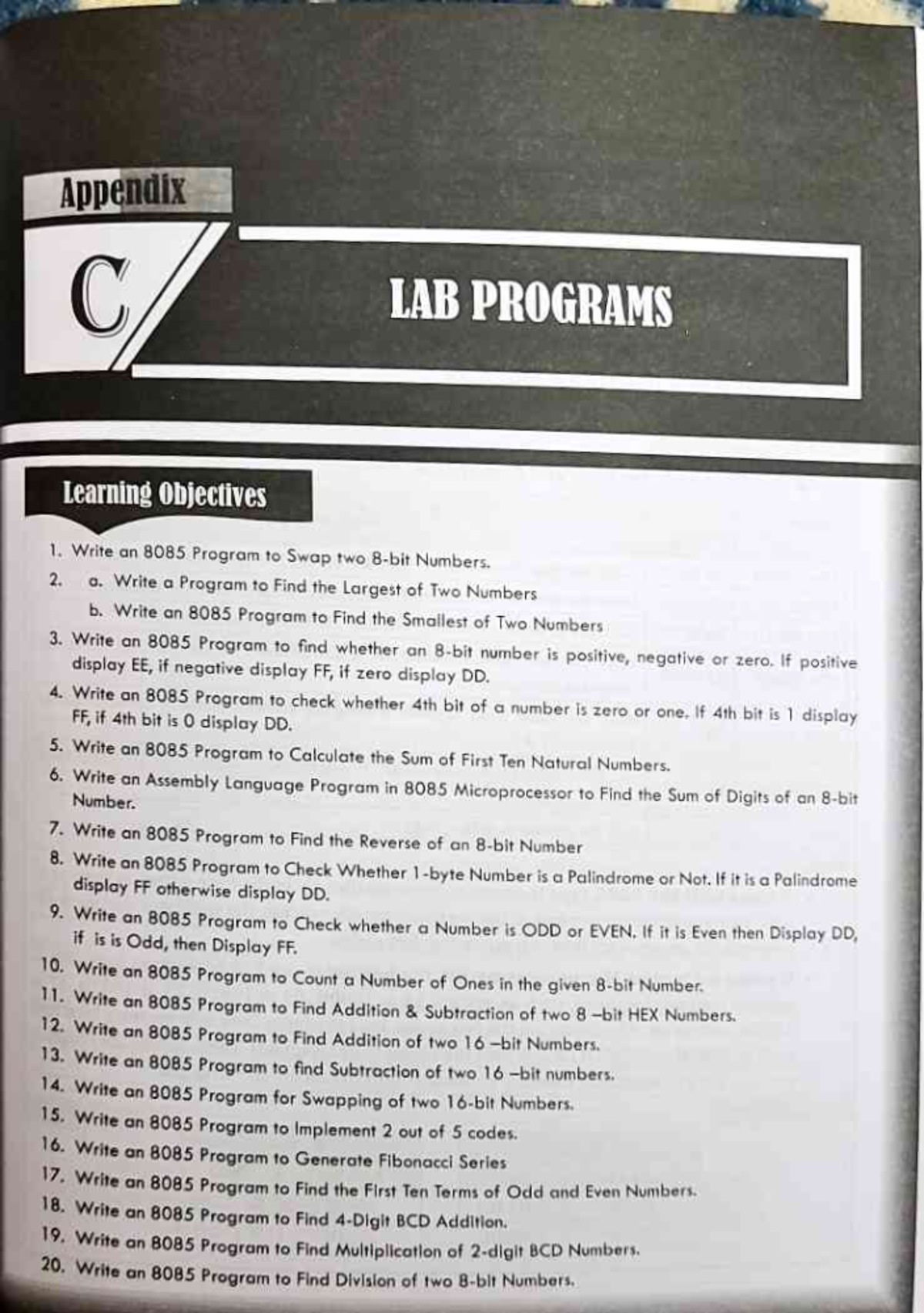 CSE 301 Lab Programs: 8085 Microprocessor Examples and Exercises - Studocu