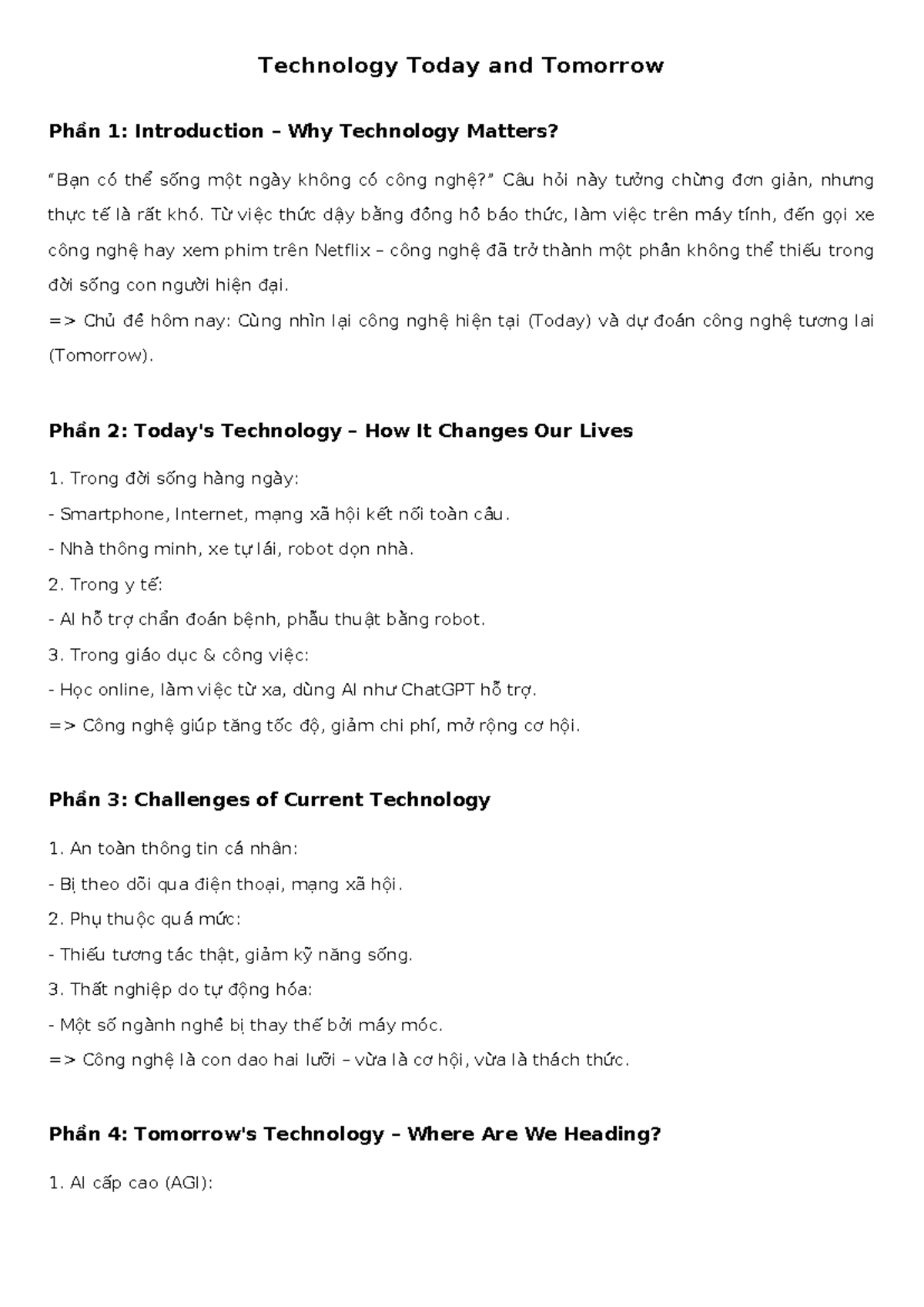 965484454 Technology Today and Tomorrow: A Comprehensive Overview - Studocu