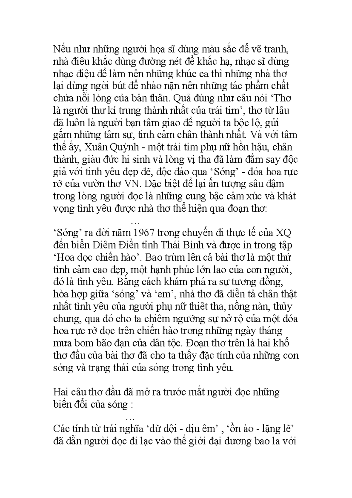 Sóng - nogr - Nếu như những người họa sĩ dùng màu sắc để vẽ tranh, nhà ...
