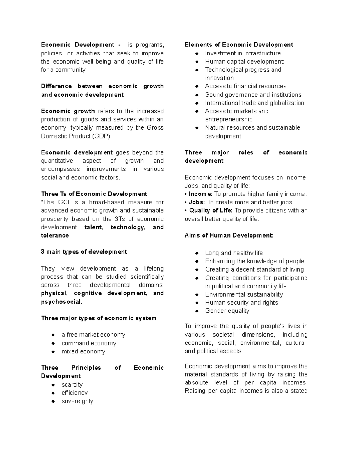 ECO-DEVT - Comprehensive Overview of Economic Development Concepts ...
