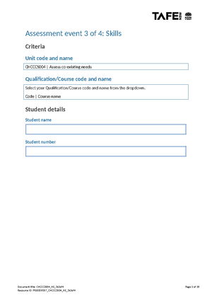 [Solved] 6 Describe how the presenting needs issues listed below can ...