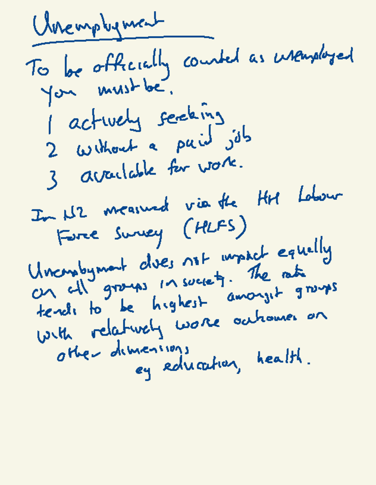 Week 06 Lecture Notes: Understanding Unemployment Dynamics - Studocu