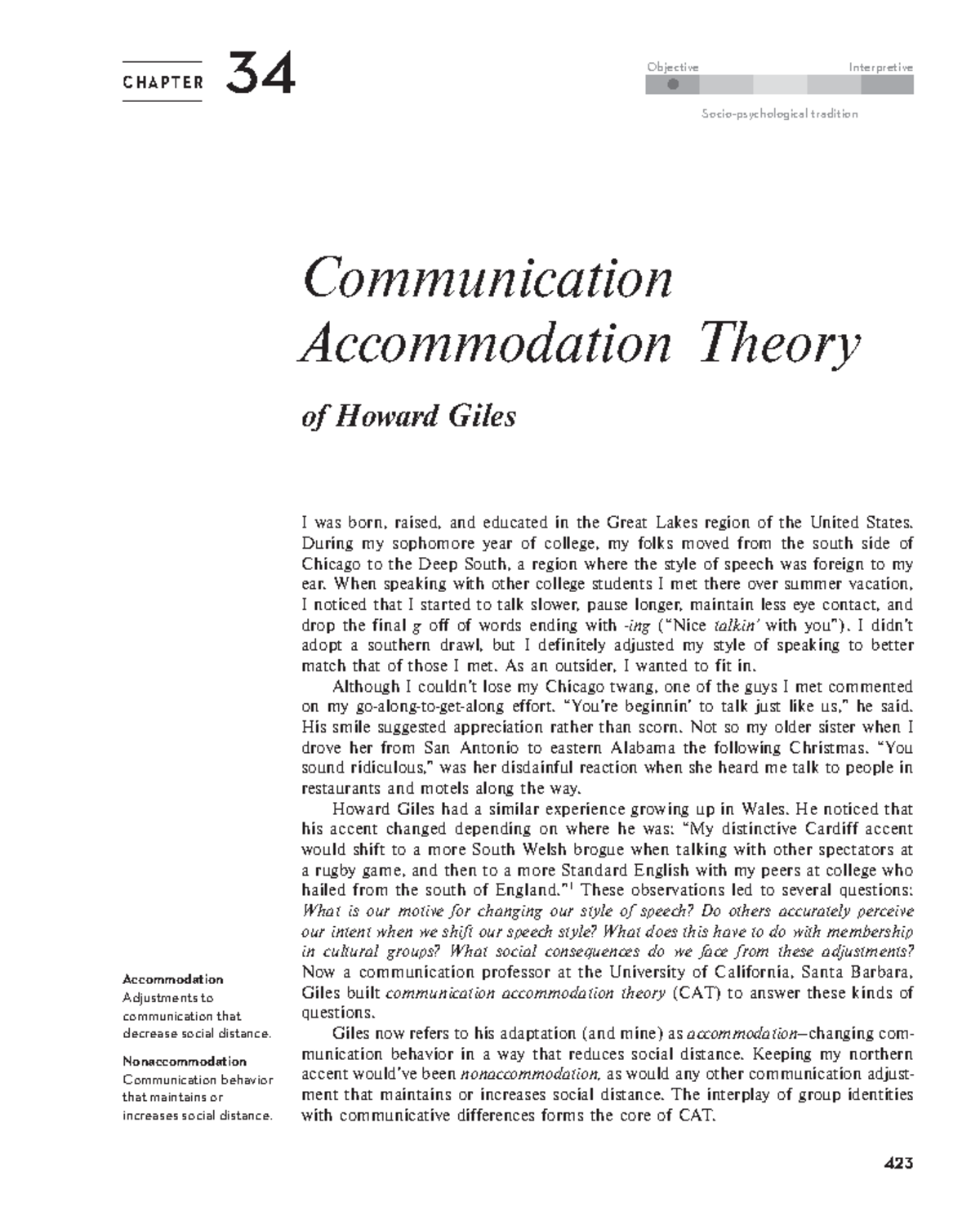 LEC 12 - Multimedia - !"# C H A P T E R Communication Accommodation ...