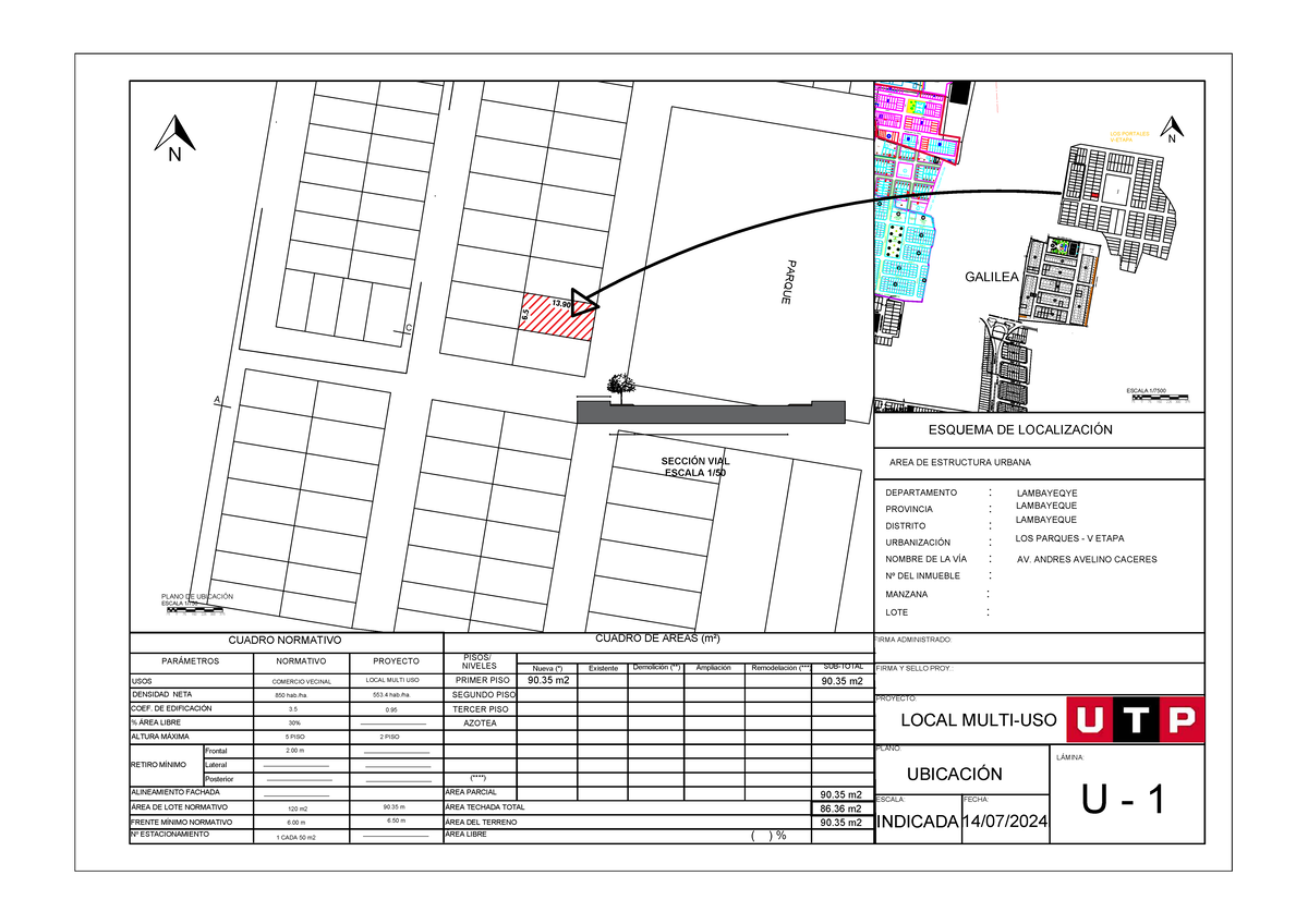 ETAPA VIVIENDA SUBLOTE 7.50 Y 15.10 - PLANO UBICACIÓN OBRA 2 - Studocu