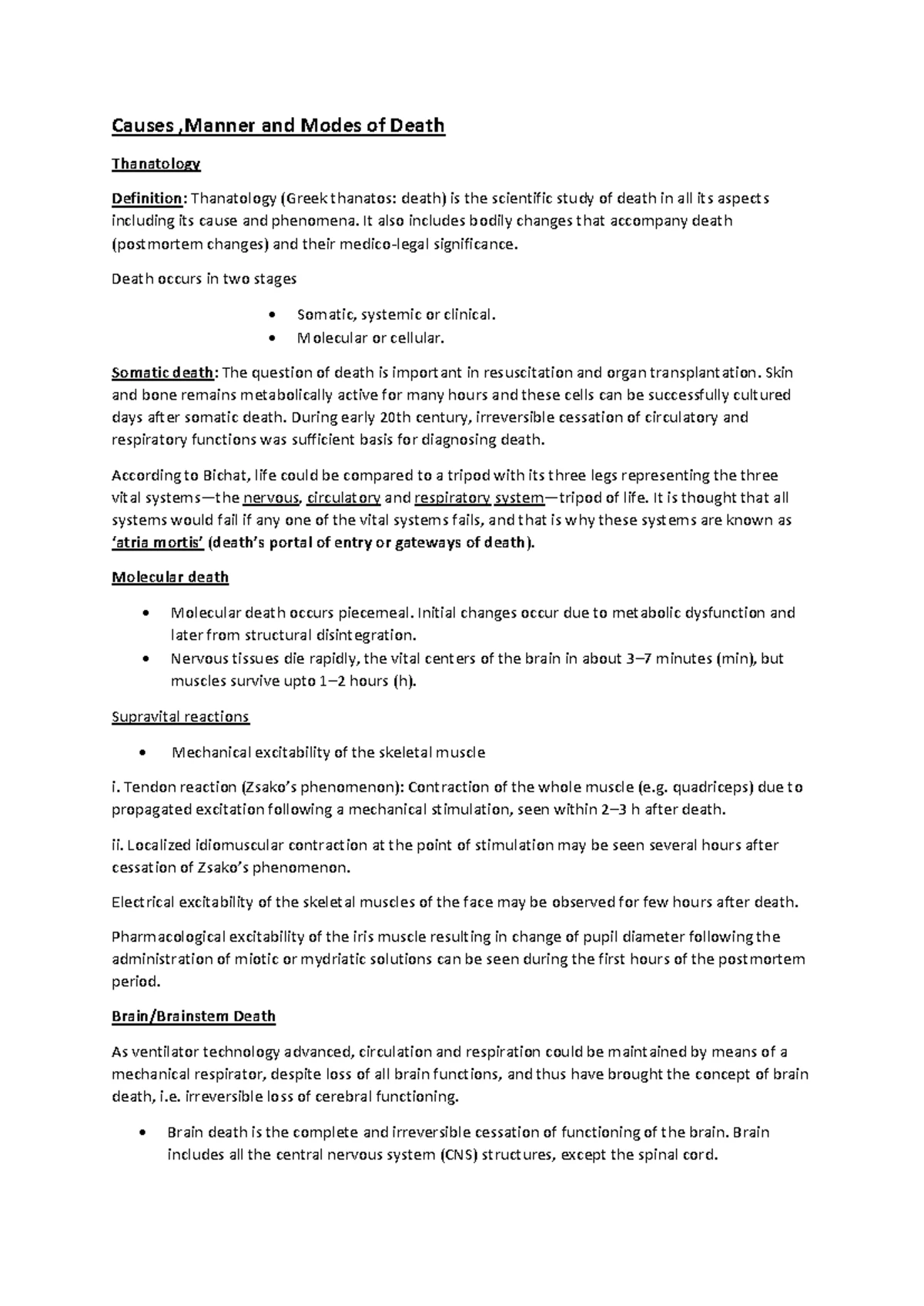 Causes,manner and modes of death - Causes ,Manner and Modes of Death ...