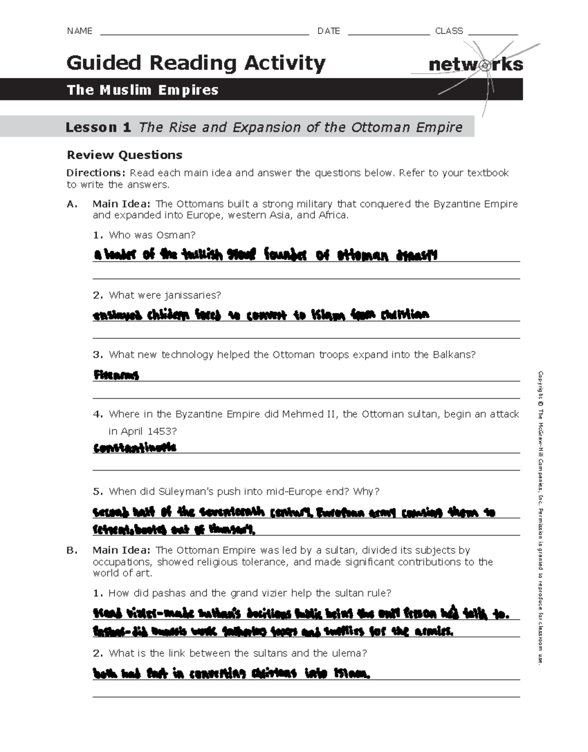 World Ch.6.1 Notes - NAME ______________________________________ DATE ...