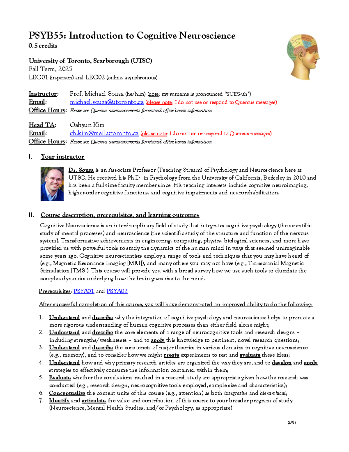 PSYB55: Syllabus for Introduction to Cognitive Neuroscience - Fall 2025 ...