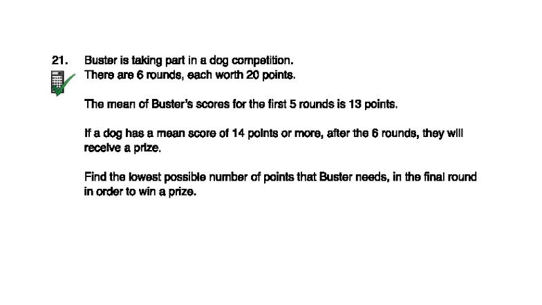 Averages - Maths (21) Problem Solving and Mean Calculations - Studocu