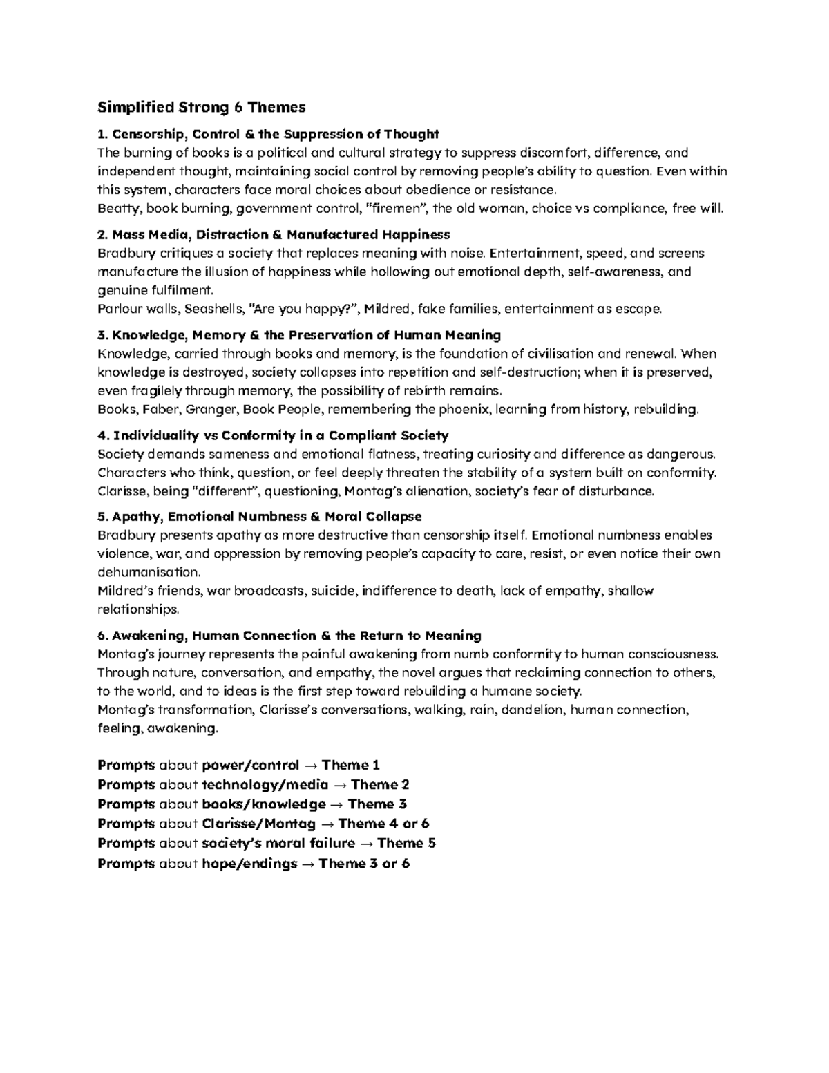 Fahrenheit 451: Comprehensive Personal Response Essay Guide - Studocu